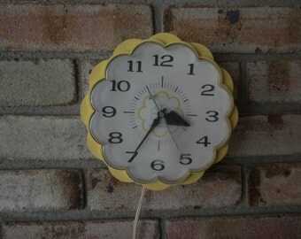 Popular items for yellow wall clock on Etsy