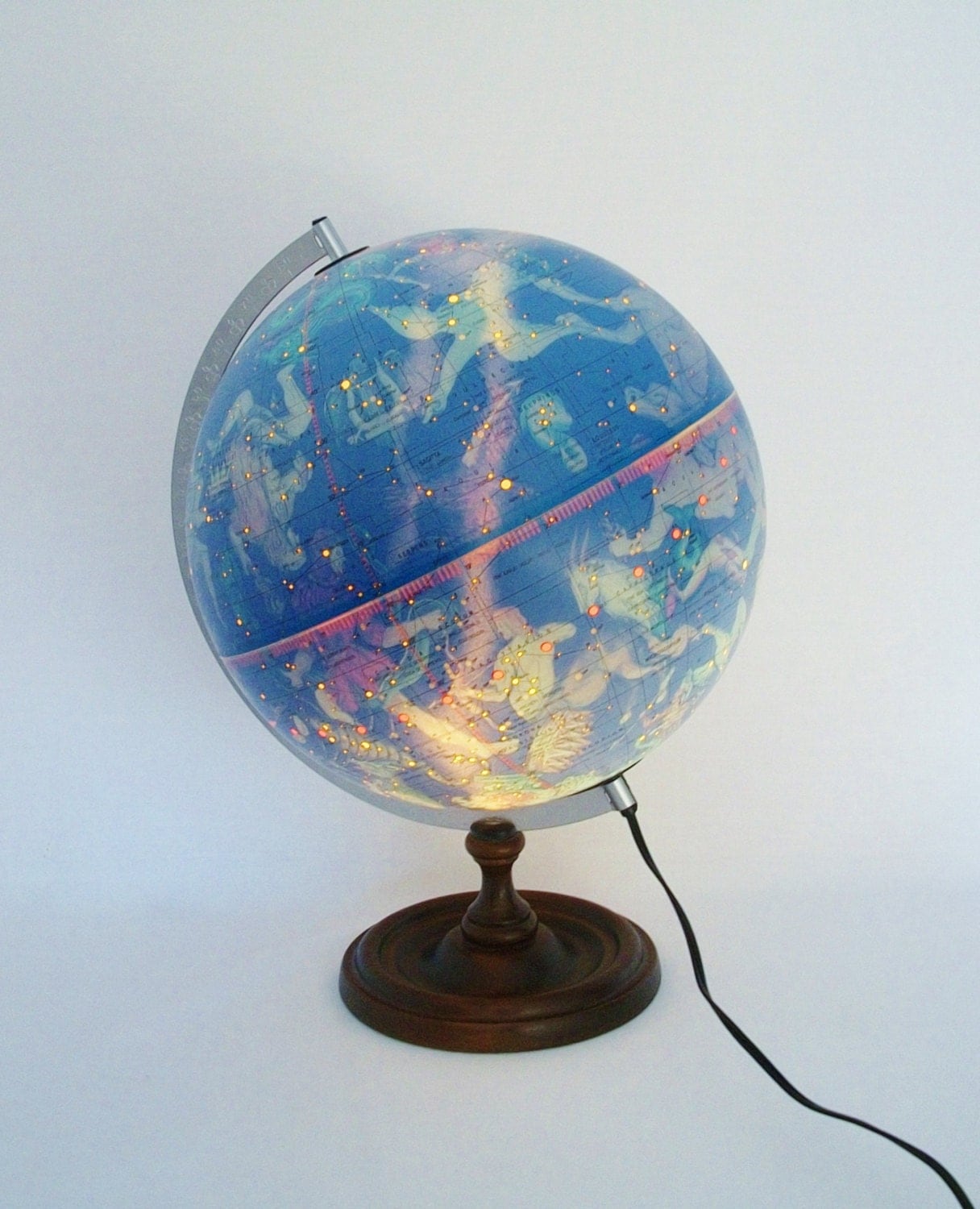 Vintage 12 Illuminated Celestial Globe Made in Denmark