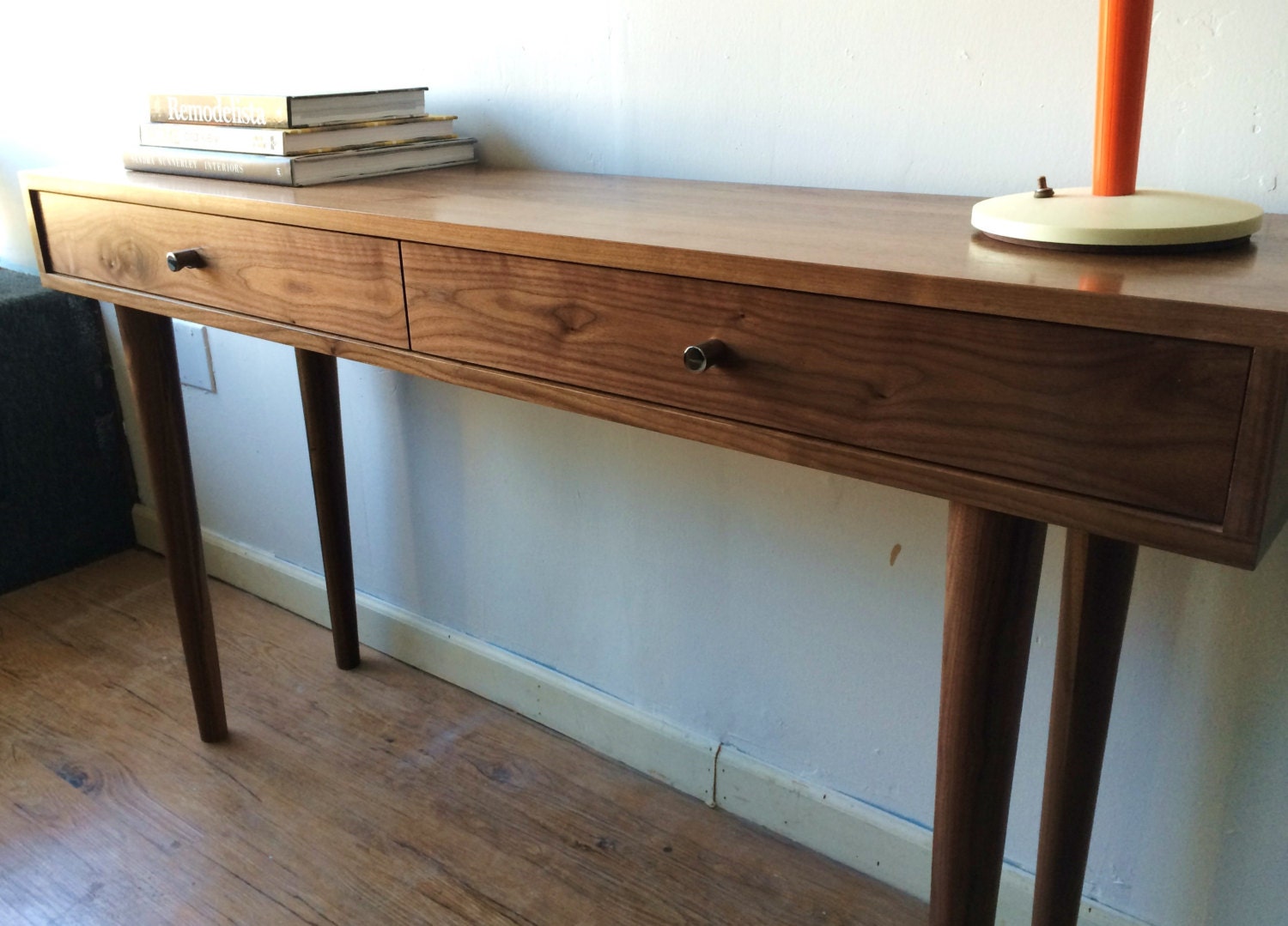 Solid Walnut Console Table by STORnewyork on Etsy