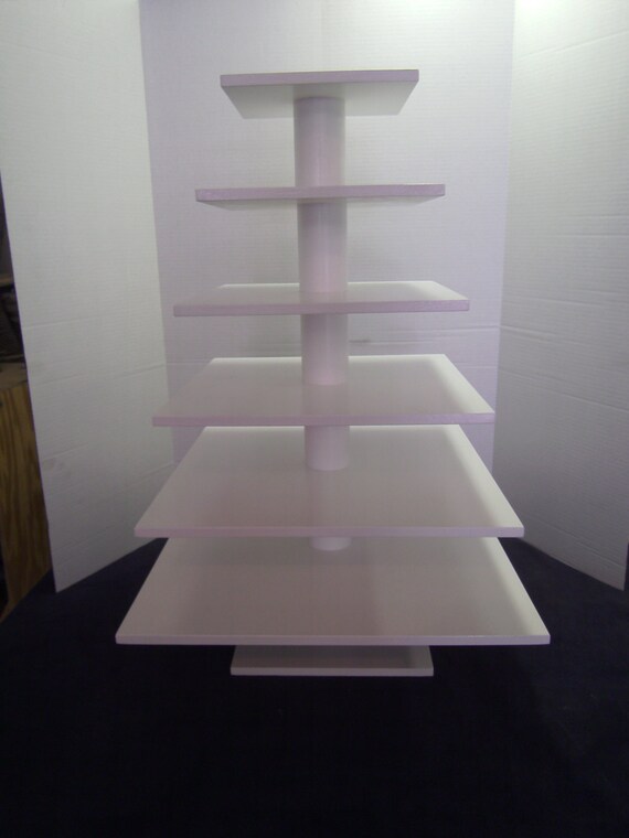 6 Tier Square Custom Made Cupcake Stand. 1/2 by MikesAmazingStands