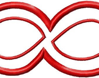 Tribal Infinity Symbol Instant Download embroidery design