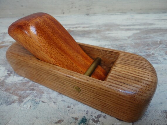 hand shaped repurposed wood block plane woodworking tool