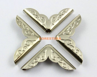 40Pcs 15mm Gold Book Corner Bookbinding Corner Clip