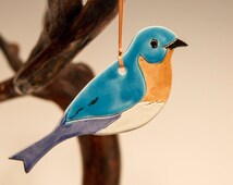 Popular items for ceramic blue birds on Etsy