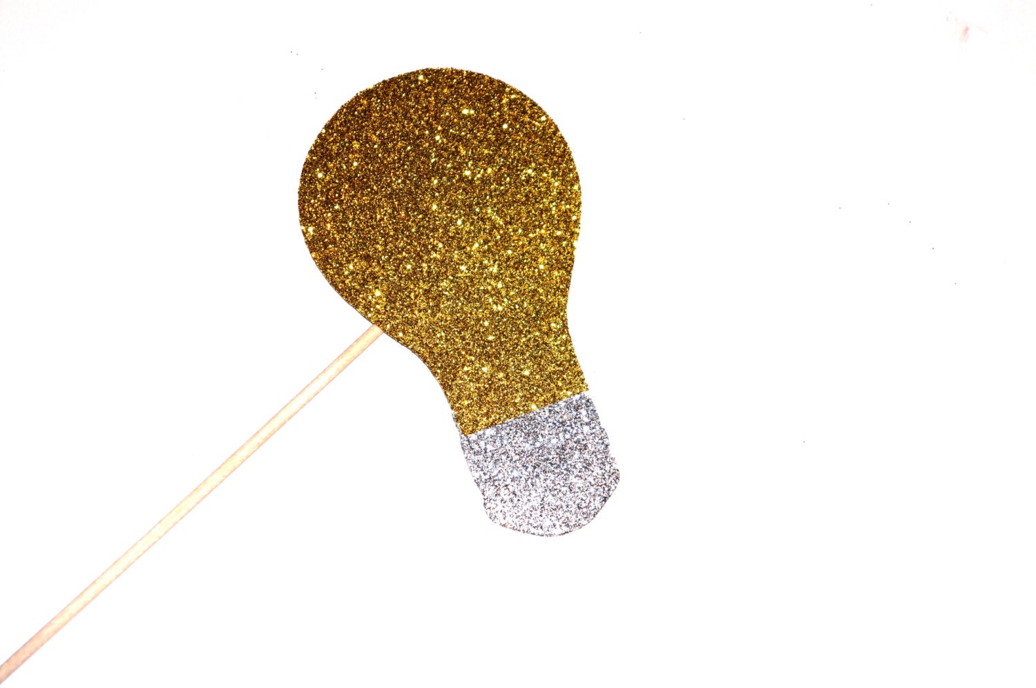Bright Idea Lightbulb Photo Booth Prop Glitter Photo Booth