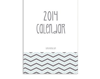 Chevron Desk Calendar - 5x7