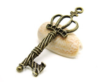 Crown key necklace | Etsy