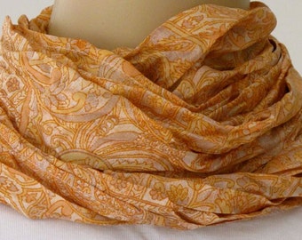 Popular items for orange silk scarf on Etsy