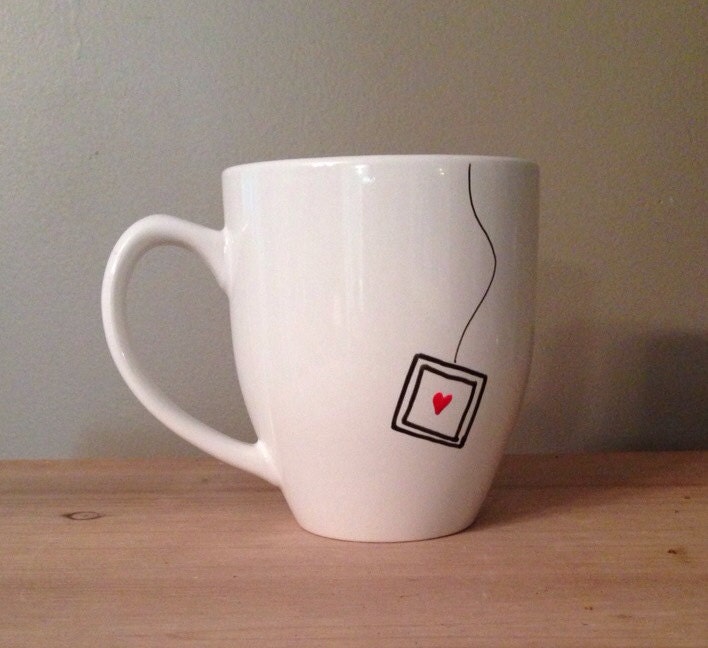 Tea lover mug tea mug mug for tea lover tea bag mug unique