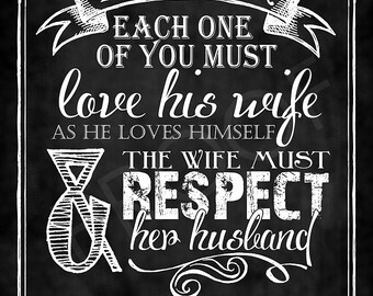 Ephesians 5 33 | Etsy