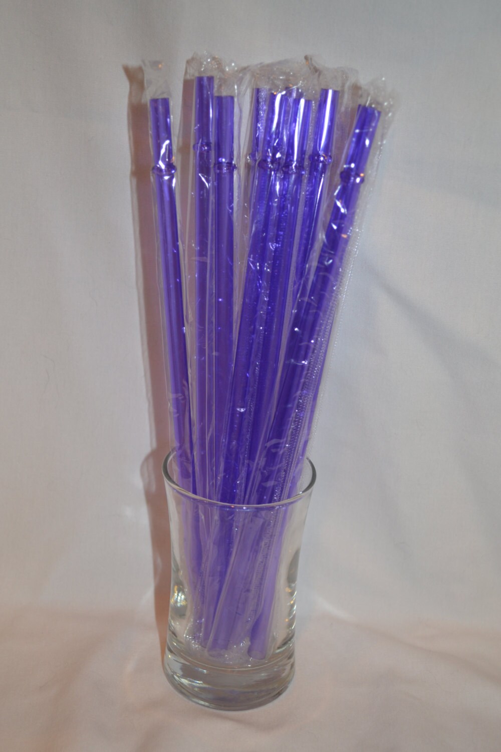 Purple Straws Reusable 9 Inch Straws with Rings BPA