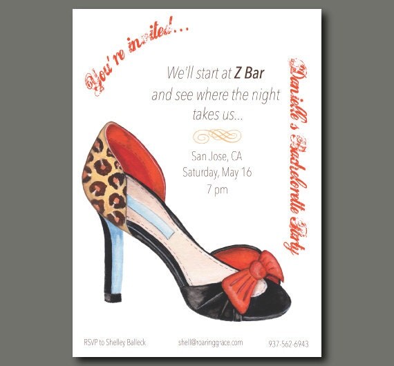 Shoe Party Invitation Templates