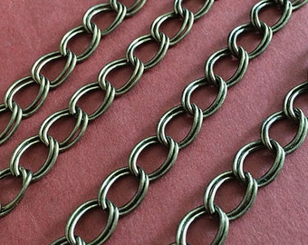 90cm antique bronze Chain 17mm wide by sunjewelry7 on Etsy