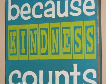 Kindness counts | Etsy