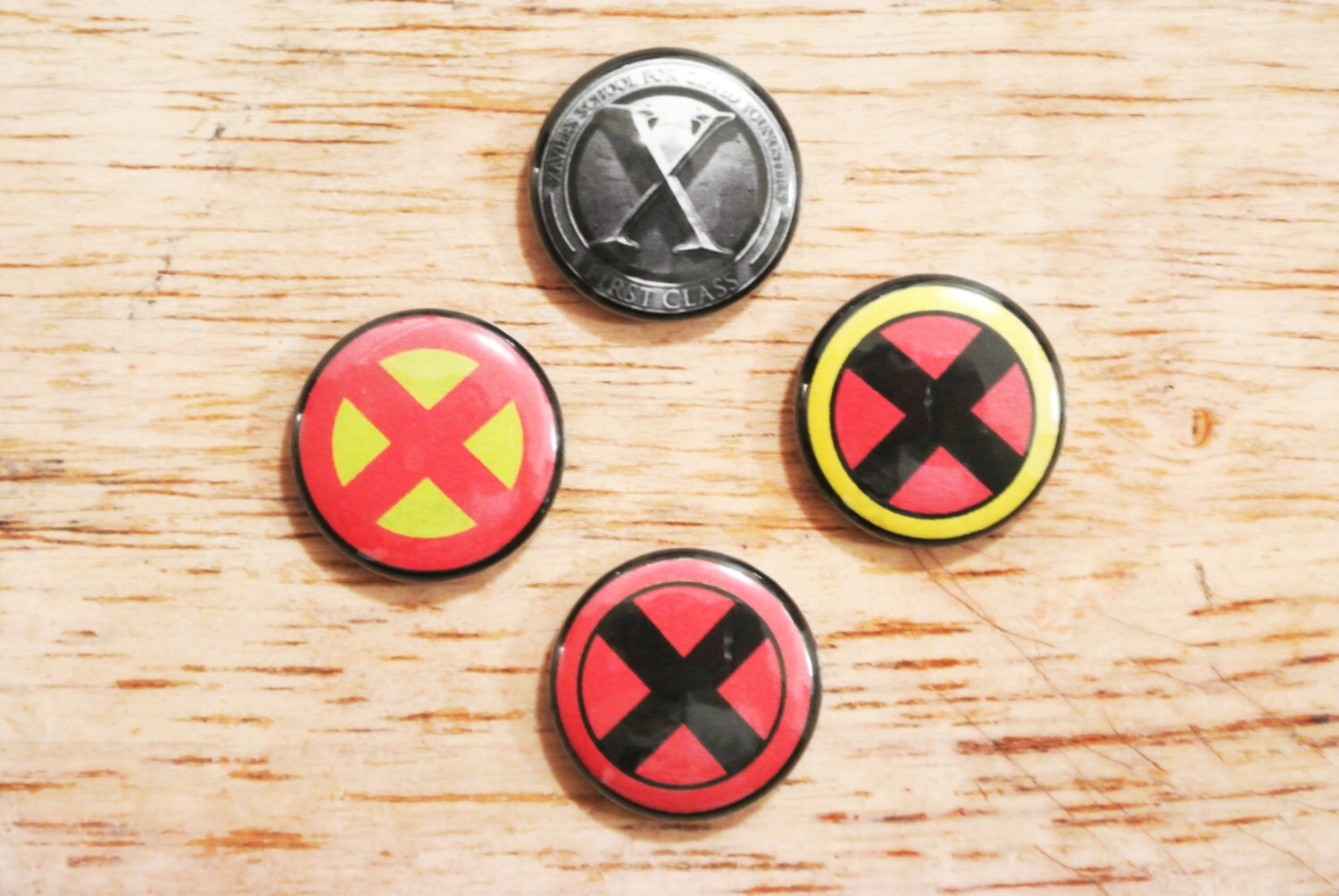 X-men Logo1″ Button Set of 4 Marvel Universe Wolverine Days of Future ...