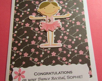 Popular items for dance recital cards on Etsy