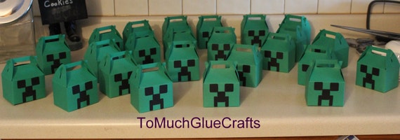 10 creeper boxes by ToMuchGlueCrafts on Etsy