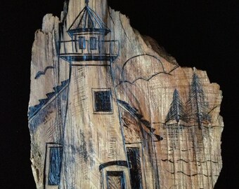 Lighting the Way Pyrography