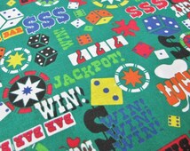 Popular items for gambling fabric on Etsy