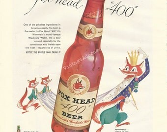 Popular items for vintage beer ad on Etsy