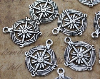 Compass charm | Etsy