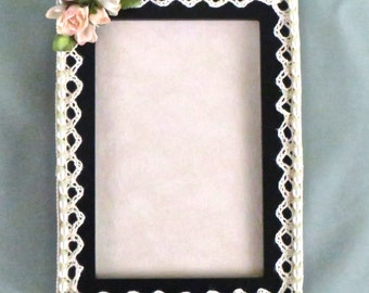 Popular items for lace picture frame on Etsy