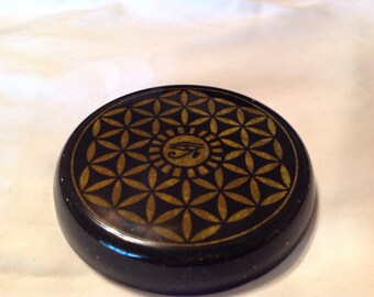 Large Orgone ASG charging disc with a Flower by SedonaOrgoneVortex