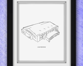 Allen fieldhouse | Etsy