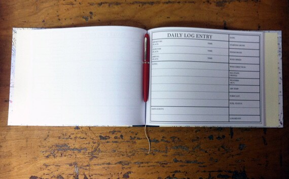 Custom Sailing Log Book by DskiDesign on Etsy