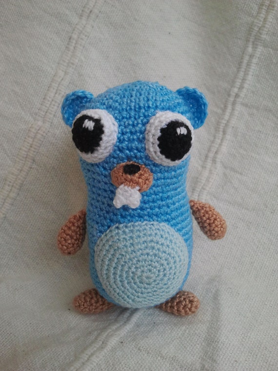 Go Gopher Golang Crochet Amigurumi By Bukaha On Etsy