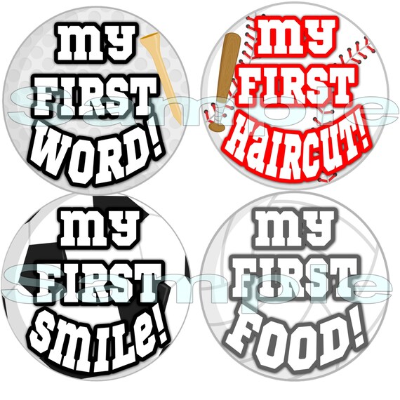 My First Baby stickers Milestone Onepiece Stickers Baby Boy