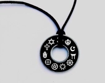 Popular items for coexist necklace on Etsy