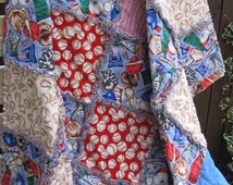 Popular items for baseball rag quilt on Etsy