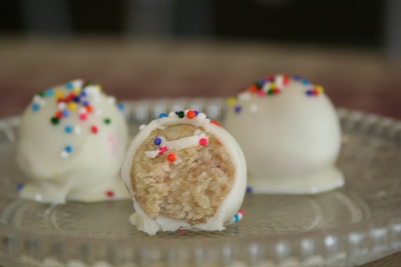 Funfetti Cake Bites Birthday Cake Balls by TheSweetLifeBakeryKy