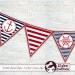Printable Nautical Bunting Banner, Triangle, Pennant, Instant Download ...