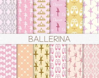 Popular items for papel digital ballet on Etsy