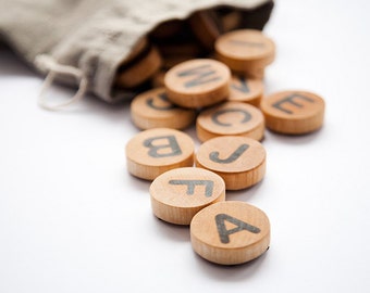 Russian alphabet blocks wooden building blocks eco by DINDINTOYS