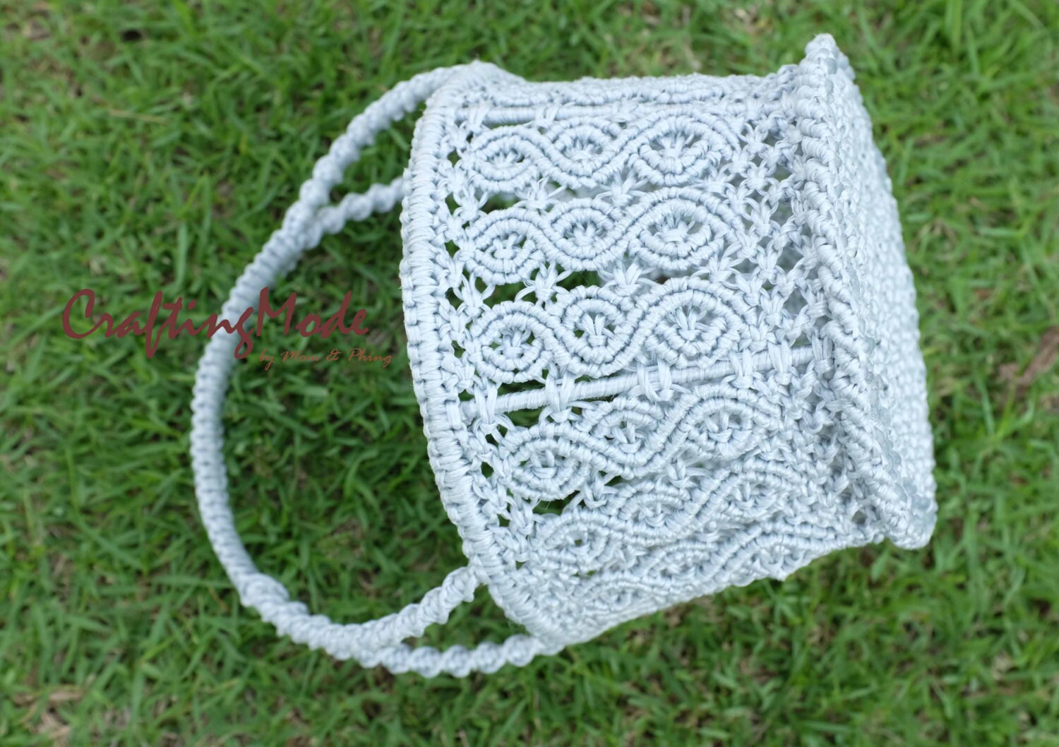 Macrame Basket Weaving basketSmallsizeHandmadeRound