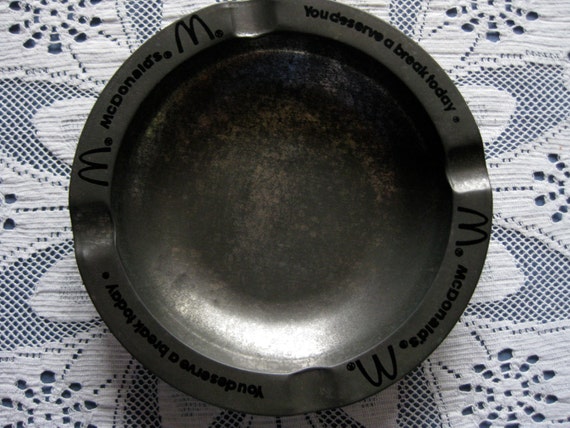 Vintage McDonalds metal ashtray