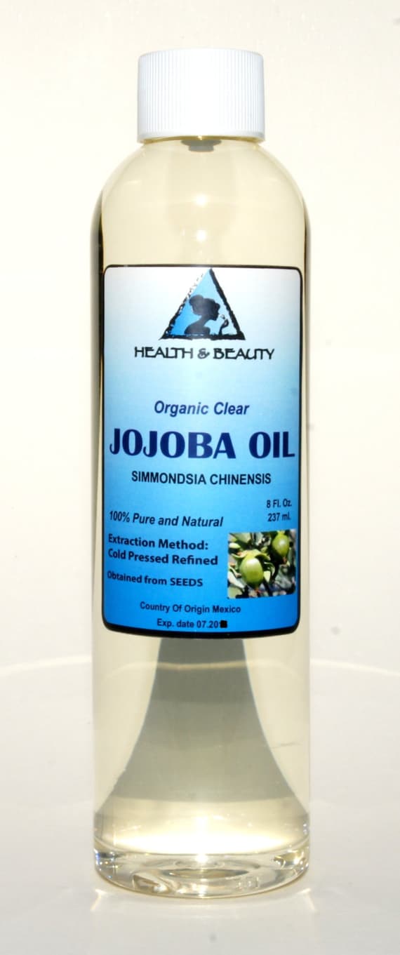 8 oz JOJOBA OIL CLEAR Organic Carrier Cold Pressed by HBOilsCenter