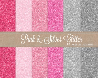 Popular items for pink silver glitter on Etsy
