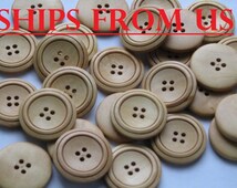 Popular items for natural wood buttons on Etsy