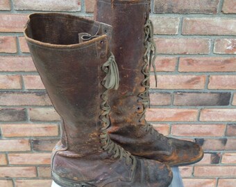 Popular items for vintage army boots on Etsy