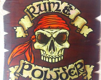 Pirate Sign by Ancestor Leathercrafts. Unique design painted (in ...
