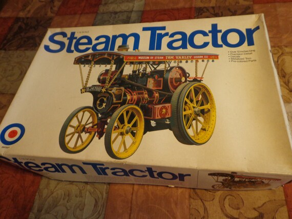 Items similar to Vintage Entex 1/16 scale STEAM TRACTOR plastic model ...
