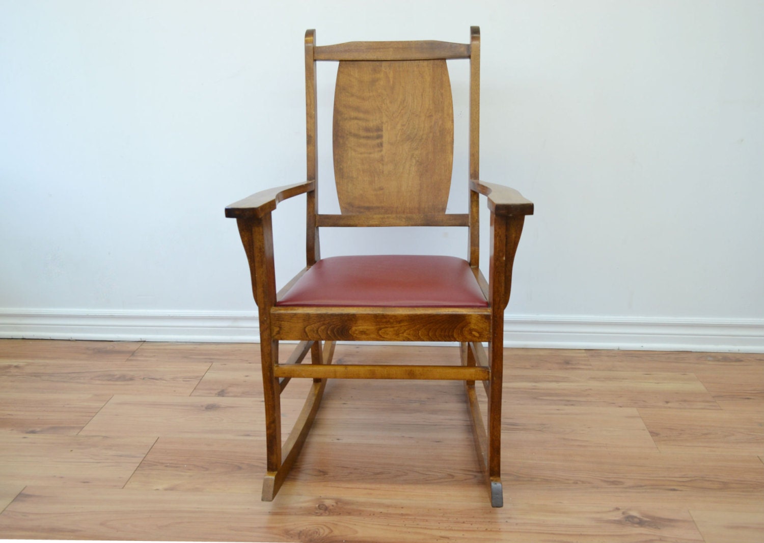 Vintage Solid Wood Rocking Chair – 1950’s – Haute Juice