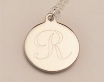 Popular items for letter r necklace on Etsy