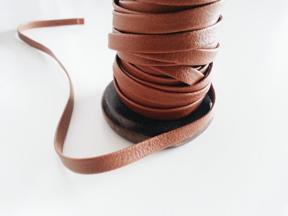 brown faux leather trim faux PU leather ribbon corset lace