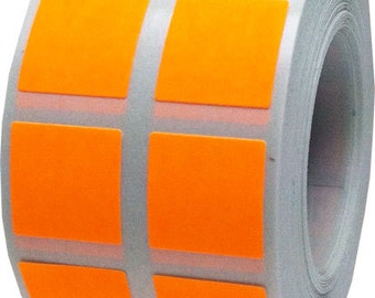 1000 Fluorescent Red Dot Stickers Small 1/2 by TheDotSpotLane