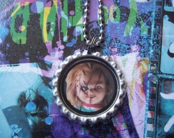 Chucky Childs Play Ball Chain Necklace and Pendant